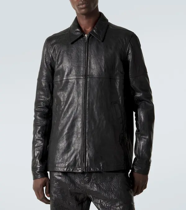 Rick Owens Brad Leather Jacket