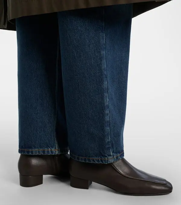 HERBERT LEVINE Leather Ankle Boots