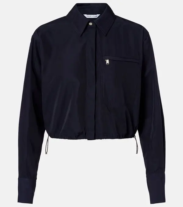 Veronica Beard Wilfred Technical Taffeta Shirt - Blue