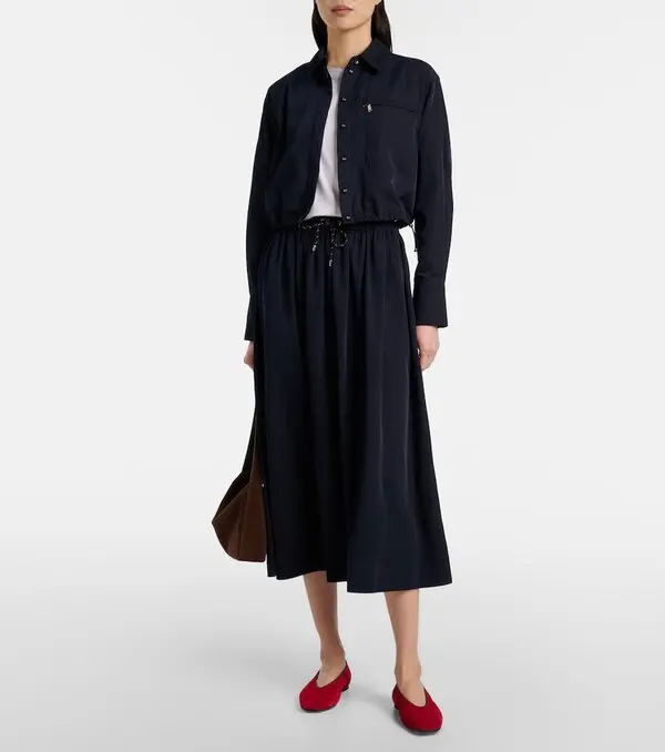 Veronica Beard Wilfred Technical Taffeta Shirt