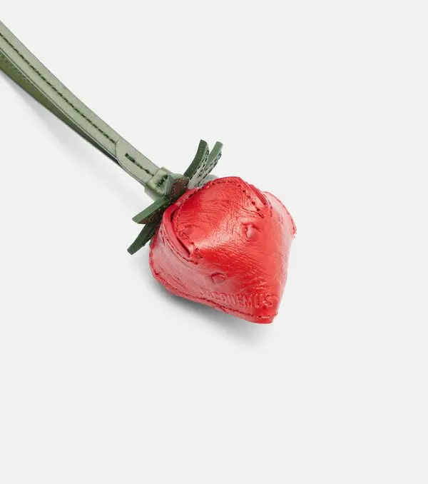 Jacquemus La Fraise Small Embossed Leather Bag Charm