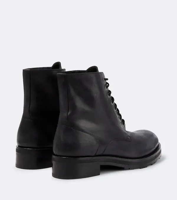 THE ROW Leather Combat Boots