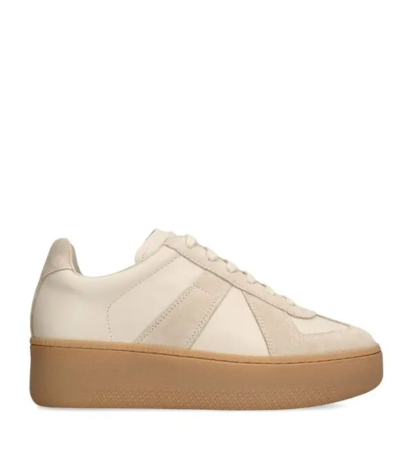 MAISON MARGIELA Leather And Suede Chunky Replica Sneakers - Beige