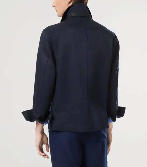 TOM FORD Leather-trim Overshirt