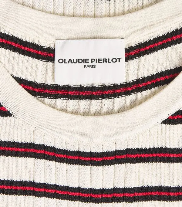 Claudie Pierlot Stripe Midi Knitted Dress