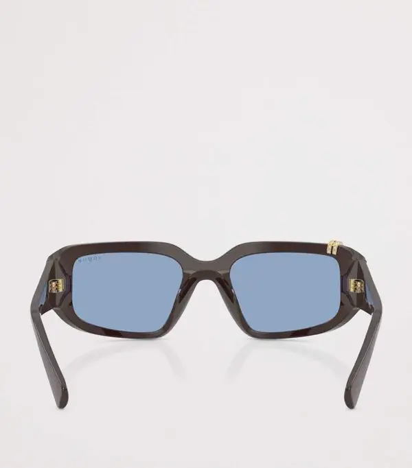 VOGUE Embellished Irregular Sunglasses - Brown