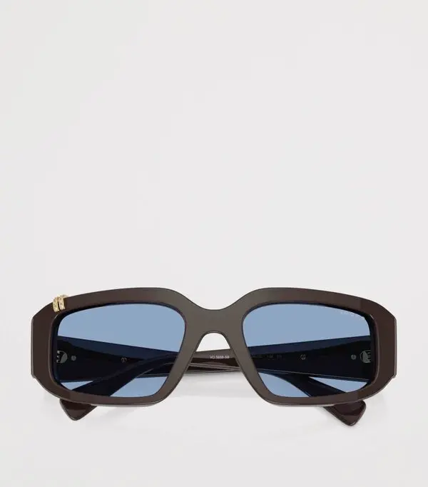 VOGUE Embellished Irregular Sunglasses - Brown