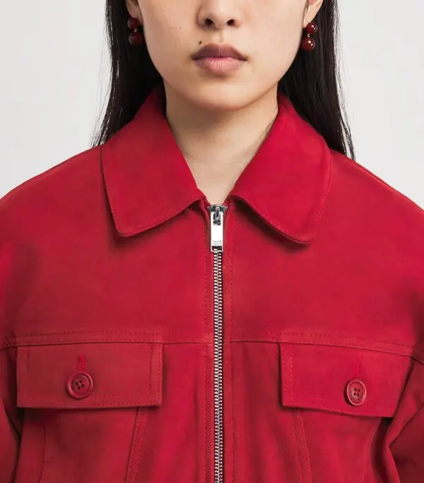 Claudie Pierlot Suede Collar Jacket
