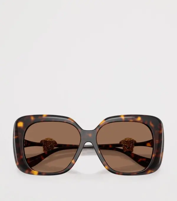 Versace Ve4499u Square Frame Sunglasses - Brown