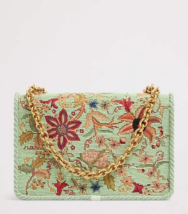 Valentino Garavani Embellished Vain Shoulder Bag