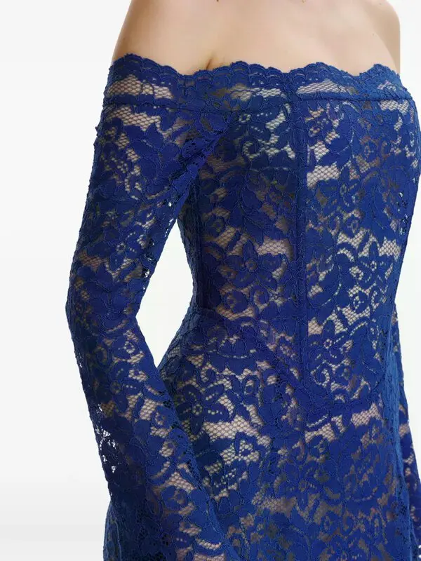 2310 STUDIO Off-shoulder Lace Maxi Dress