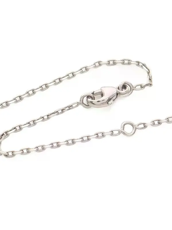 Hermès Eileen Square Pendant Necklace - Silver