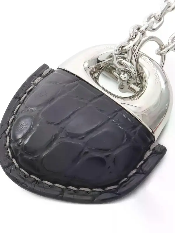 Hermès Tone Crocodile-effect Pendant Necklace