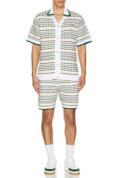 Casablanca Tuck Stitch Shorts - Multi