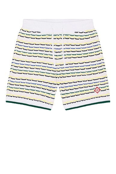 Casablanca Tuck Stitch Shorts - Multi