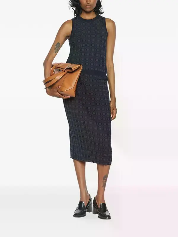 Maison Kitsuné Midi Slit Skirt