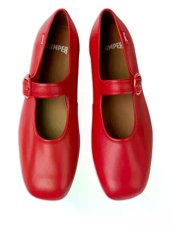 Camper Buckle Strap Ballet Flats