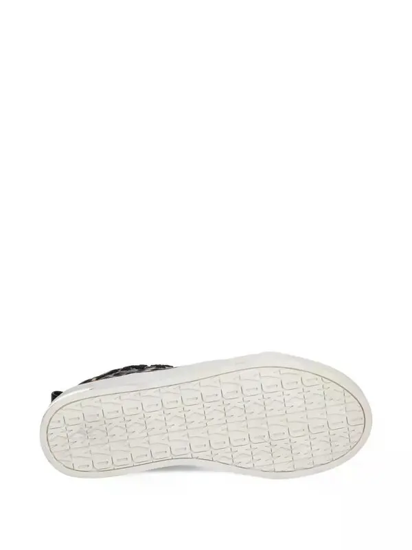 Dkny Leopard-print High Top Sneakers - Brown