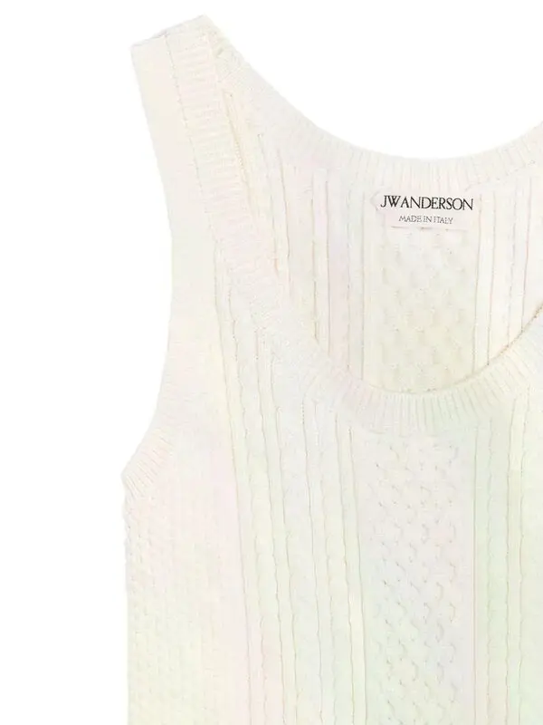 JW Anderson Cable Knit Sleeveless Top - Neutrals