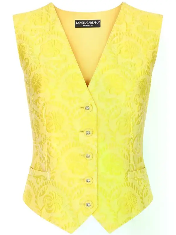 Dolce & Gabbana Jacquard Cotton-blend Waistcoat