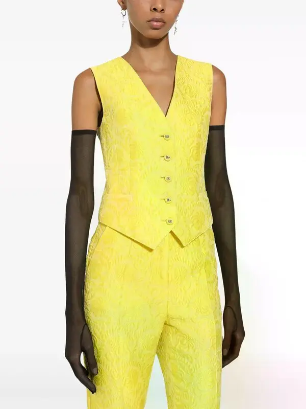 Dolce & Gabbana Jacquard Cotton-blend Waistcoat