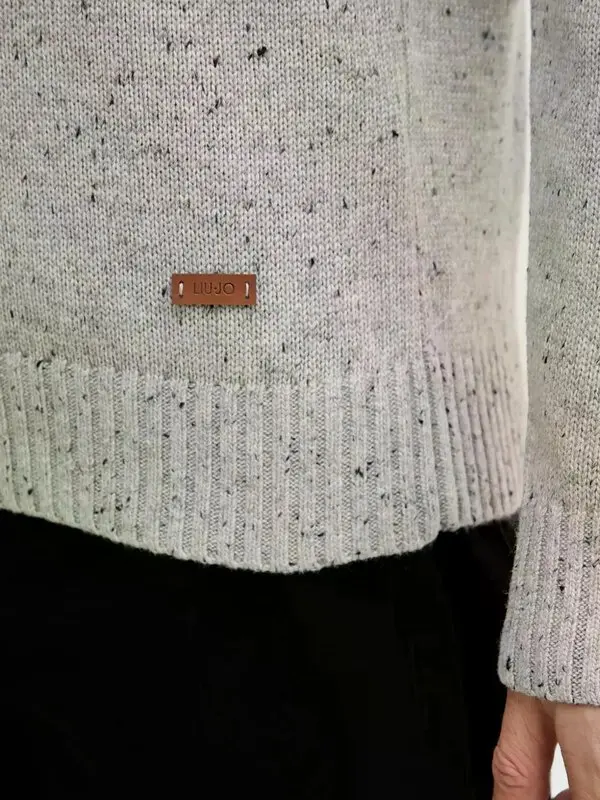Liu Jo Half-zip Ribbed Collar Sweater