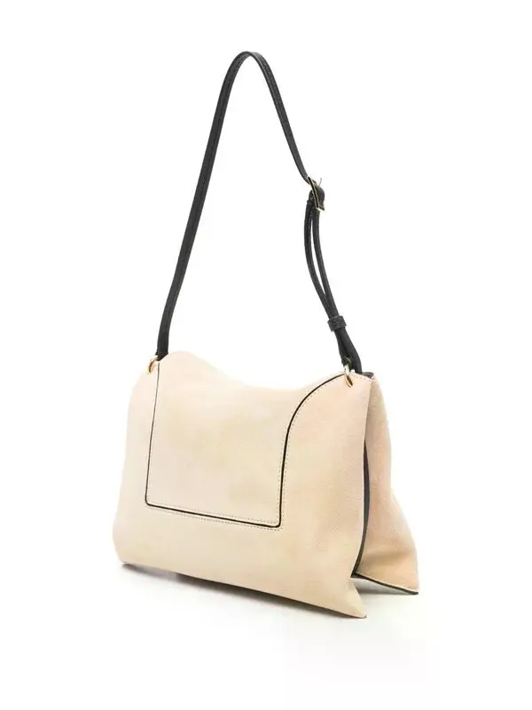 WANDLER Penelope Slouch Logo-detail Shoulder Bag - Neutrals