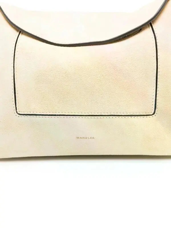 WANDLER Penelope Slouch Logo-detail Shoulder Bag - Neutrals