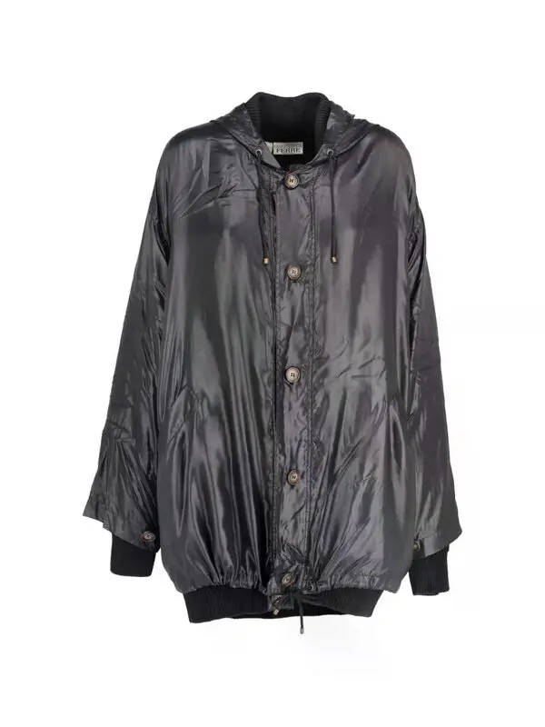 Gianfranco Ferre Reversible Hooded Knit Jacket