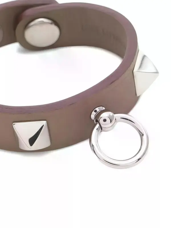 Hermès Leather Glove Clip With Silver-tone Hardware - Brown