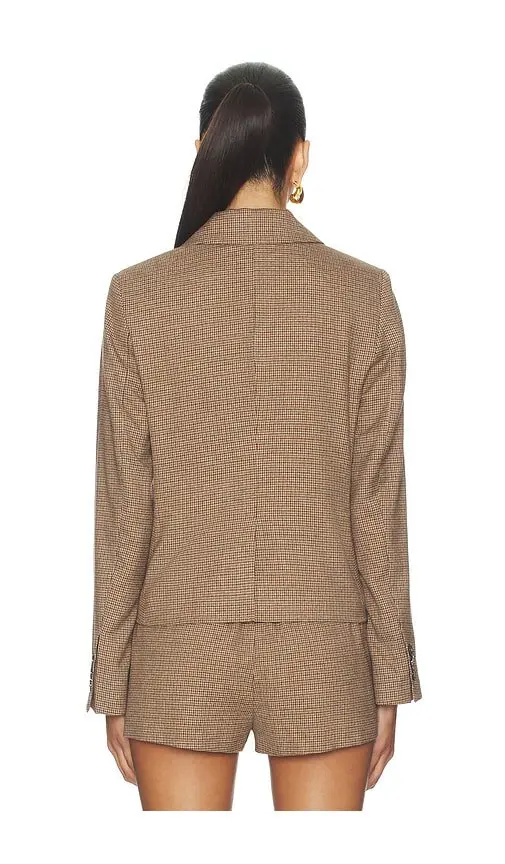FRAME Plaid Riding Blazer