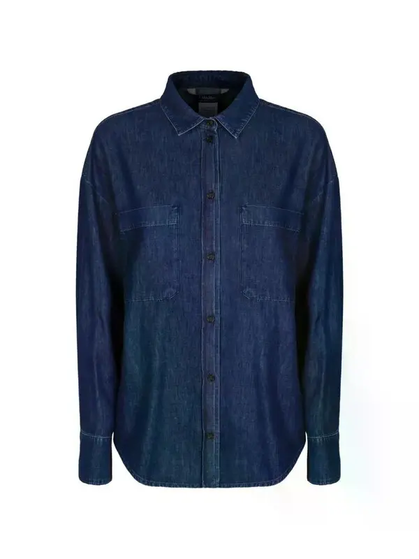 Max Mara Button-fastening Denim Shirt - Blue