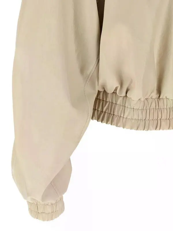 Andamane Grained Sierra Bomber Jacket - Neutrals