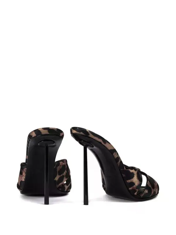 LE SILLA Shirley Leopard-print Mules - Brown