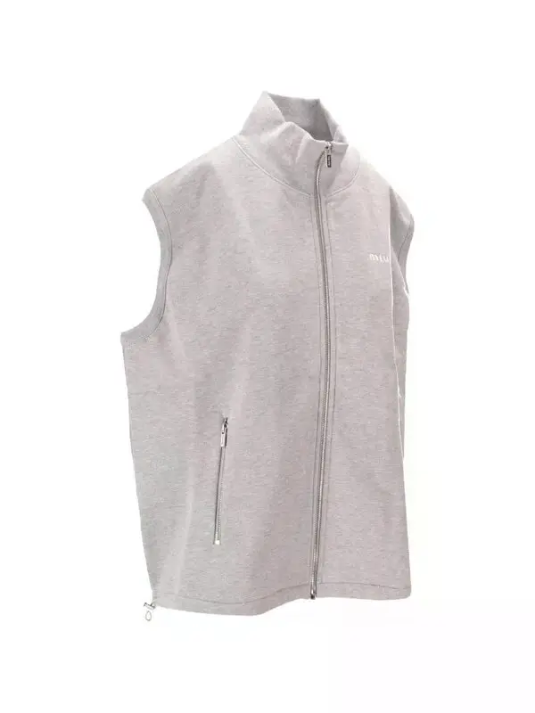 Miu Miu Zip-up Sleeveless Sweatshirt