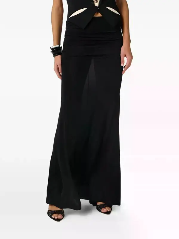 Elisabetta Franchi Draped Jersey Maxi Skirt