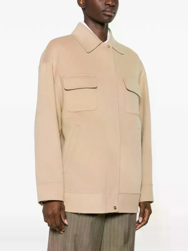 Max Mara Beige Wool Blend Jacket