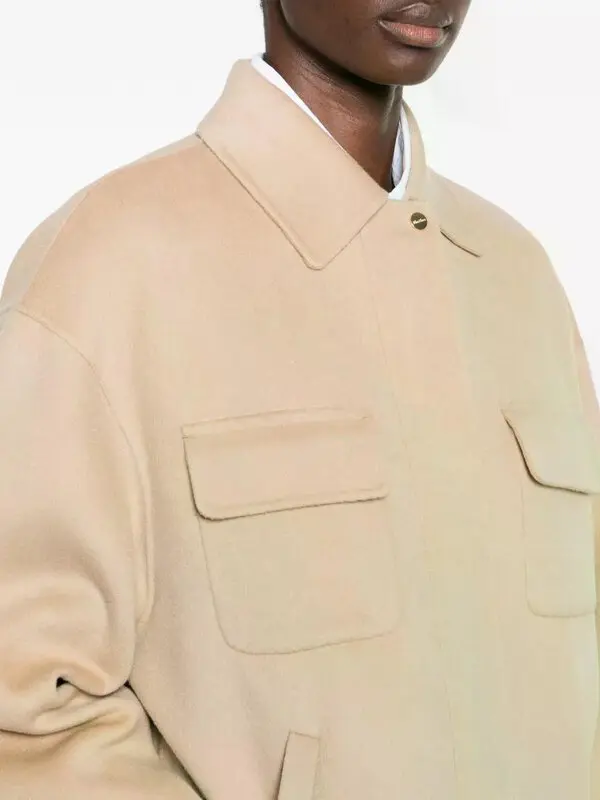 Max Mara Beige Wool Blend Jacket
