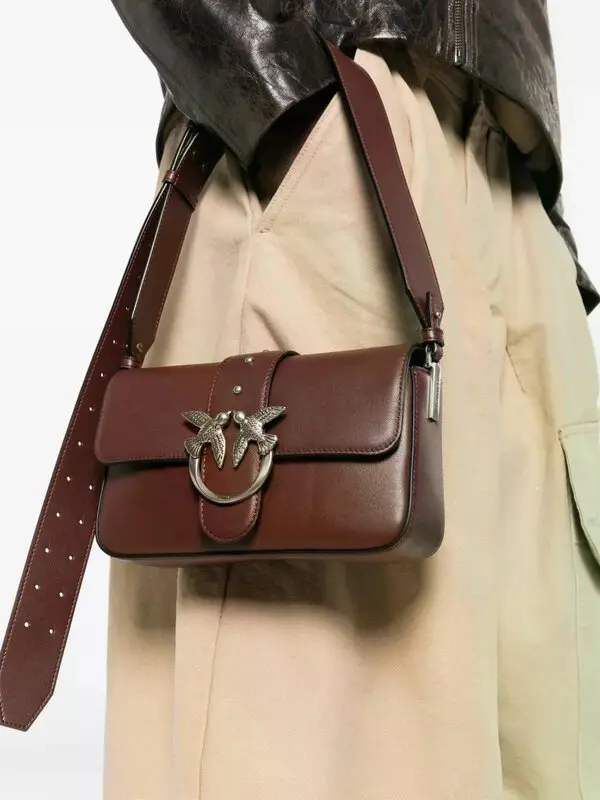 Pinko Soft Leather Shoulder Bag