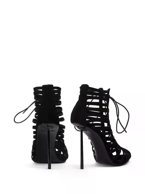 LE SILLA Cage Lace-up Ankle Boots