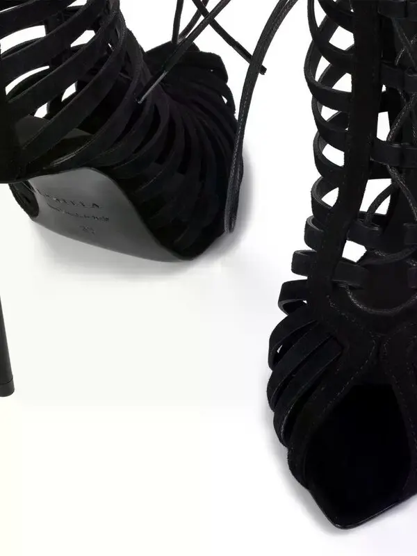 LE SILLA Cage Lace-up Ankle Boots