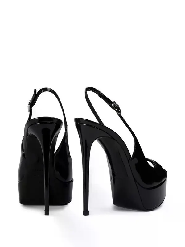 LE SILLA Peep-toe Slingback Pumps