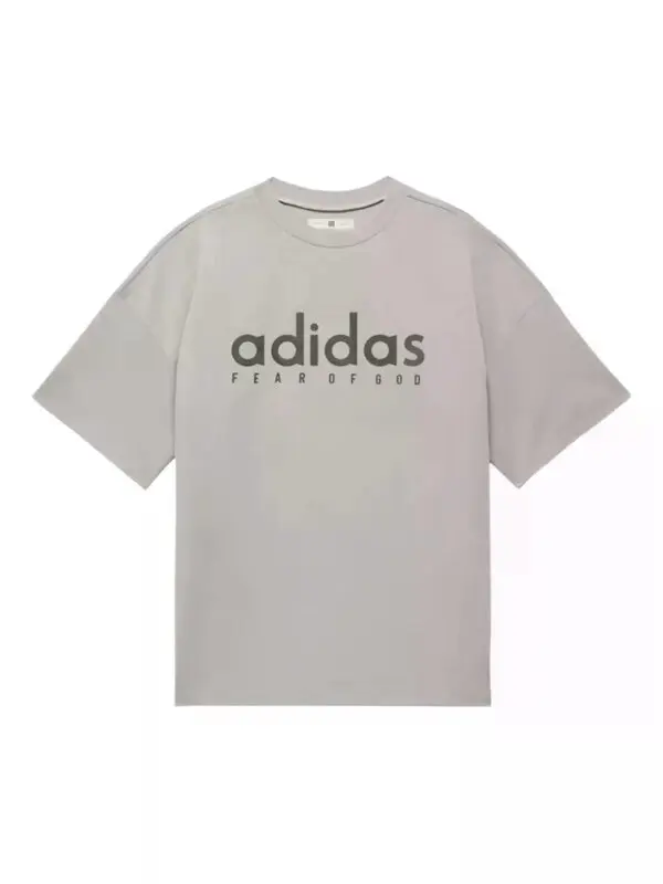 Fear Of God X Adidas Logo T-shirt - Grey