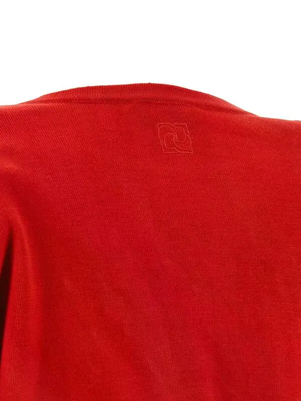 Magda Butrym Wool Knitwear With Draping Knot Detail - Red