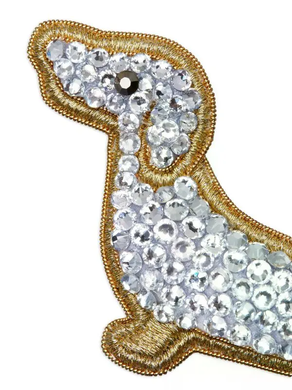 Thom Browne Hector Crystal Embellished Dog Brooch