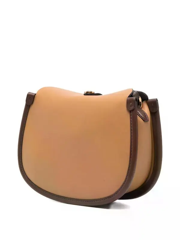 Etro Buckle Leather Cross Body Bag - Brown