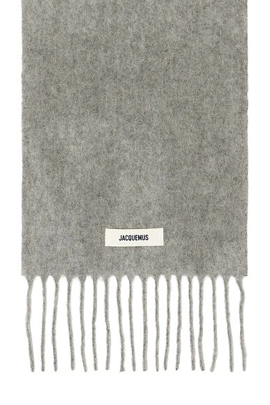 Jacquemus Large Echarpe Carro - Grey