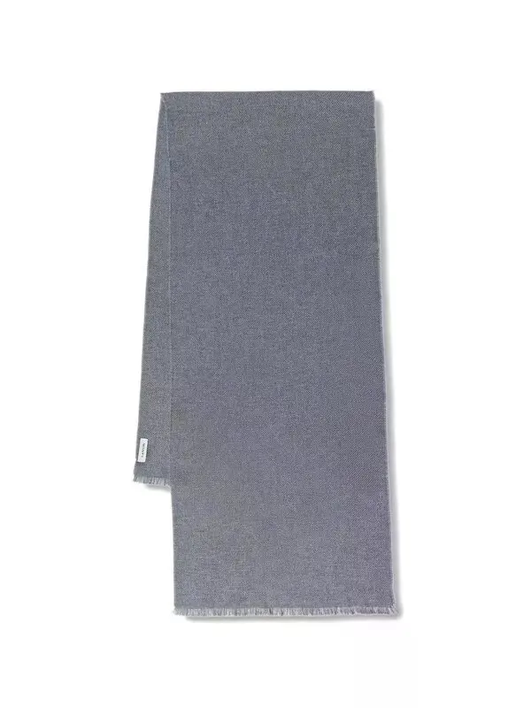 LANVIN Frayed Scarf - Grey