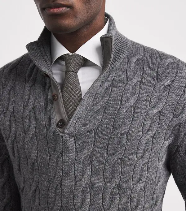 Ralph Lauren Purple Label Cashmere-silk Check Neck Tie