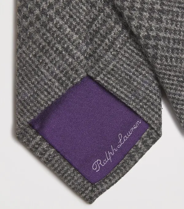 Ralph Lauren Purple Label Cashmere-silk Check Neck Tie